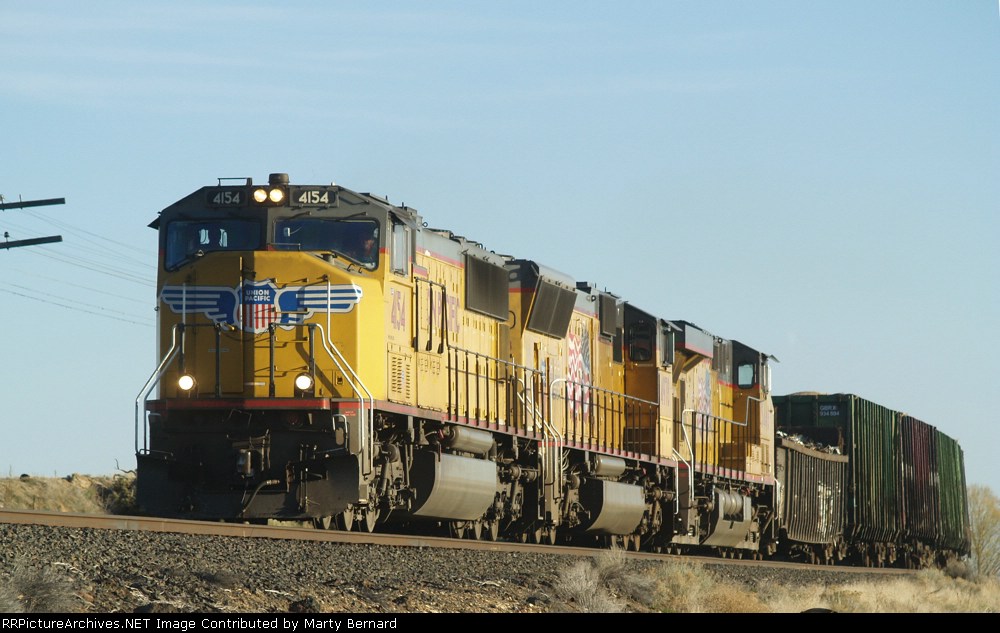 UP 4154 NB Detour on the BNSF Oregon Trunk